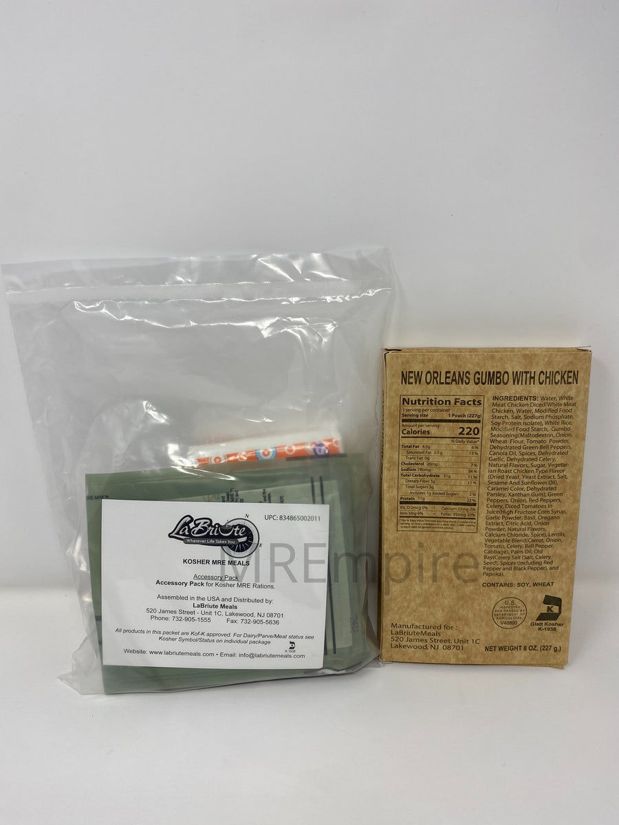 USA KOSHER MRE Military Meal-ready-to-eat ration