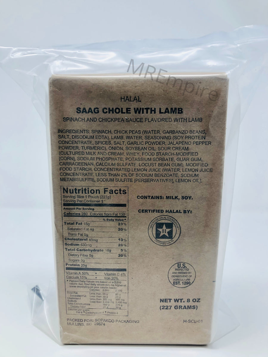 USA HALAL MRE Military Meal-Ready-to-Eat ration